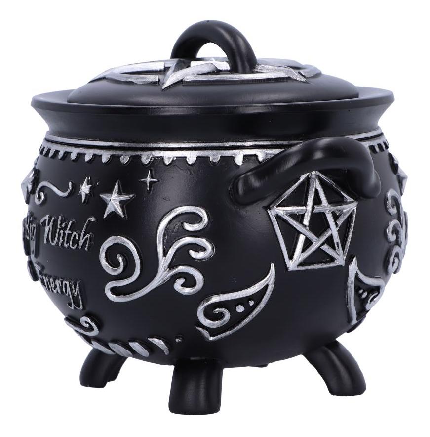 Big Witch Energy Cauldron Box 15.4cm | Gothic Gifts