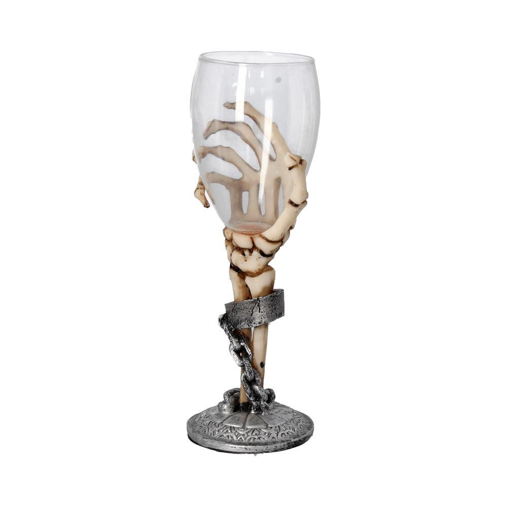 Claw Skeleton Hand Wine Glass Goblet 21cm | Gothic Gifts