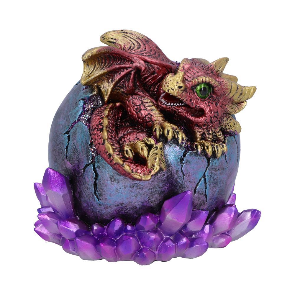 Crimson Hatchling Glow Dragon Red Dragonling Crystal Figurine | Gothic ...