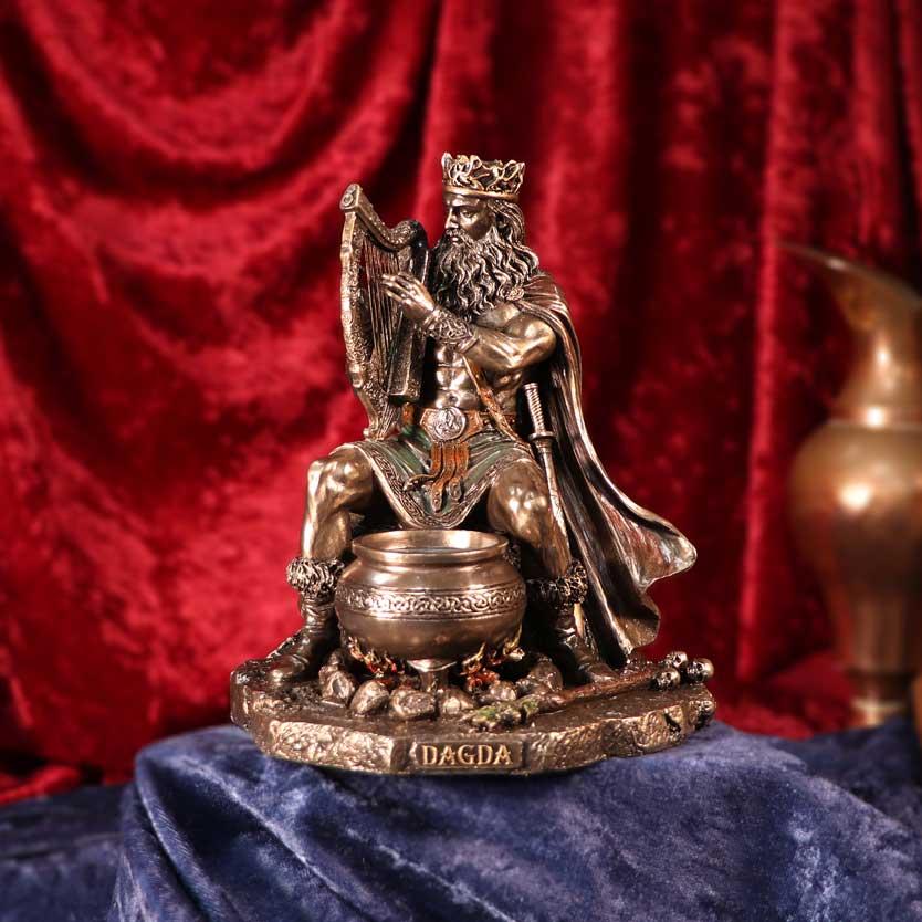 Dagda King of Tuatha de Danann Celtic Deity Bronze Figurine | Bronze Gifts