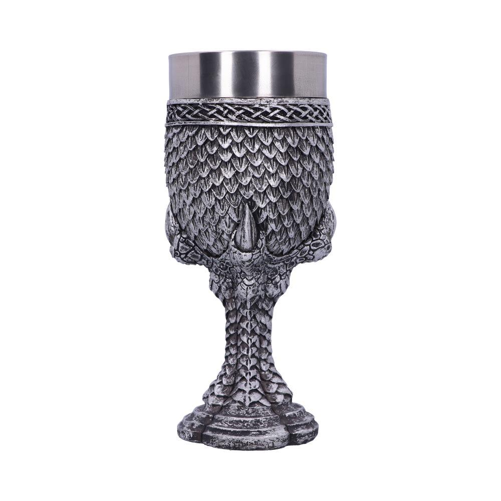 Grey Scale Dragon Claw Goblet | Gothic Gifts