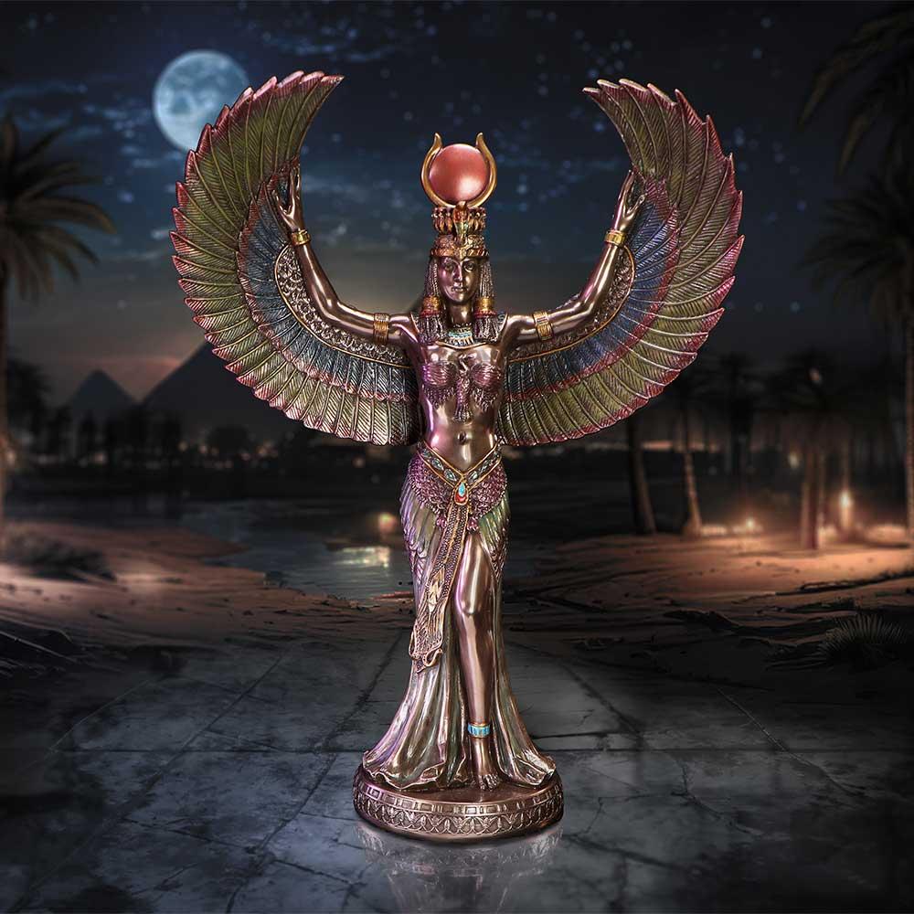Isis Goddess of Magic & Wisdom Bronze Figurine | Gothic Gifts