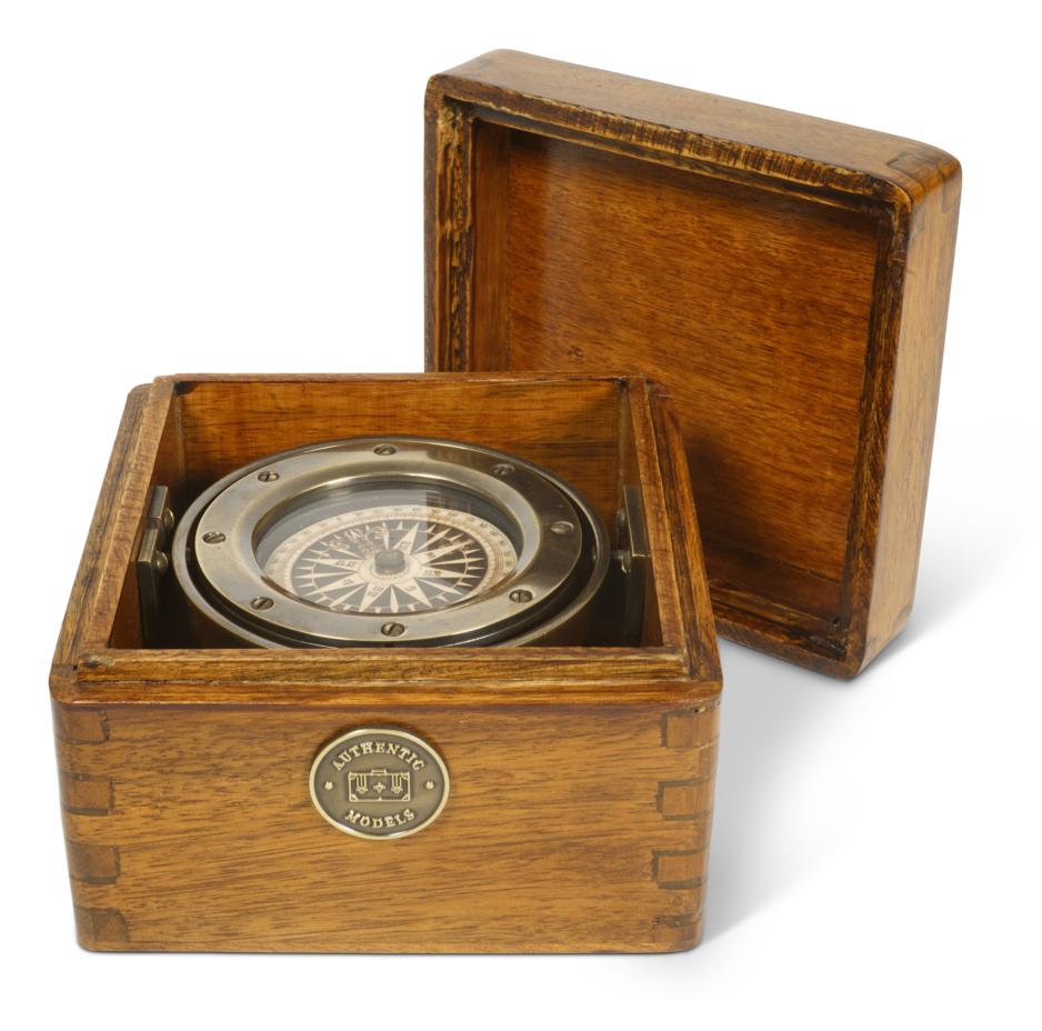 Lifeboat Brass Vintage Compass | A Gentleman's Bits