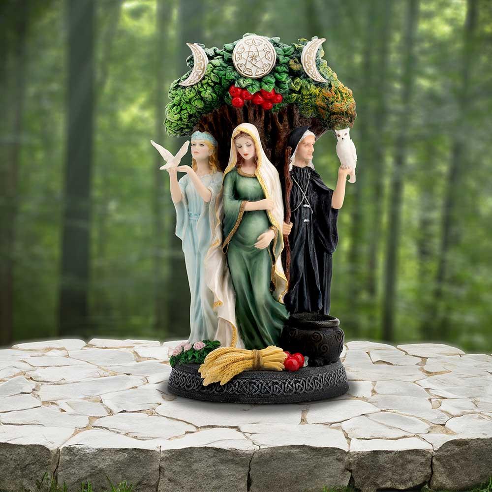 Maiden, Mother, Crone (Painted) Figurine 26cm | Gothic Gifts