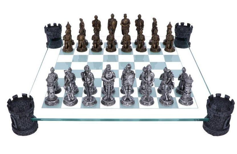 Medieval Knight Chess Set | Bronze Gifts