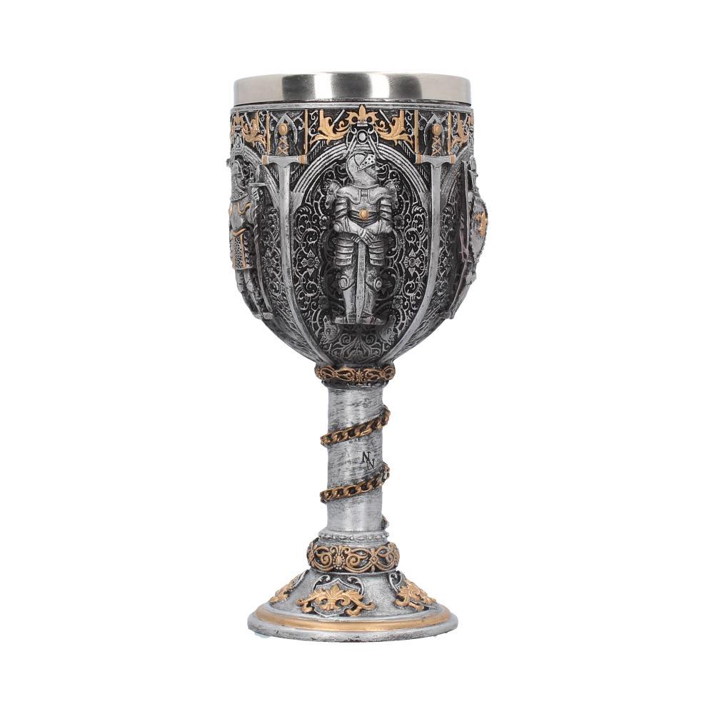 Medieval Knight Chain Wine Goblet | Gothic Gifts