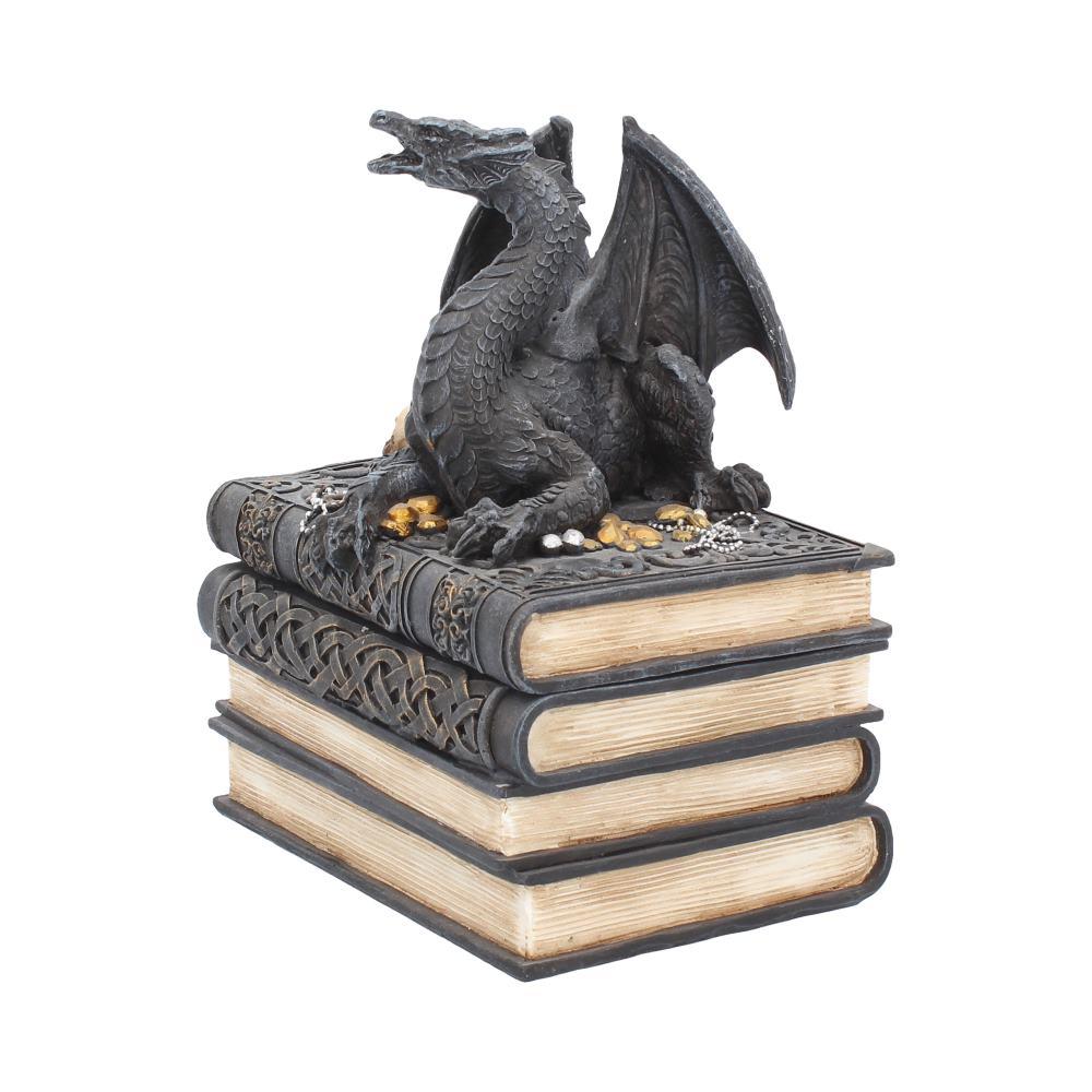 Secrets of the Dragon Box Gothic Skull Books Trinket Box | Gothic Gifts