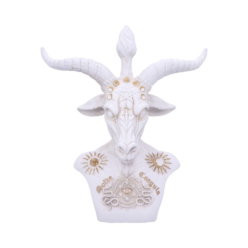 White Baphomet Bust 33.5cm | Gothic Gifts