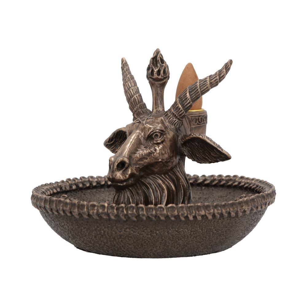 Baphomet's Wealth Occult Backflow Incense Burner 13cm | Gothic Gifts