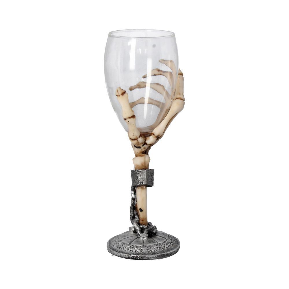 Claw Skeleton Hand Wine Glass Goblet 21cm | Gothic Gifts