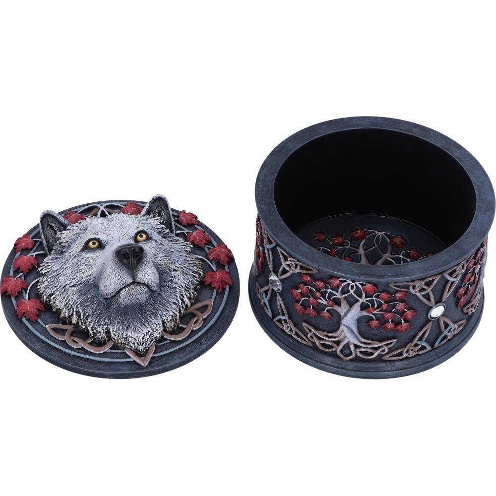 Guardian of the Fall Wolf Trinket Box Lisa Parker | Gothic Gifts