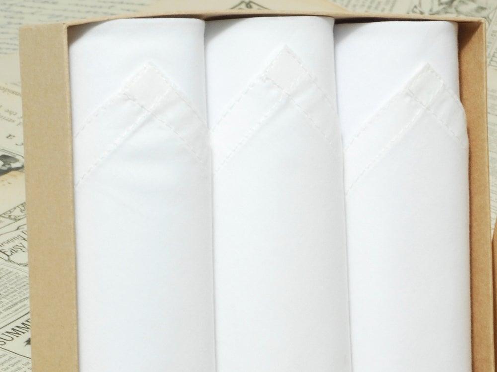 Pure White Handkerchiefs Set of 3 | A Gentleman's Bits