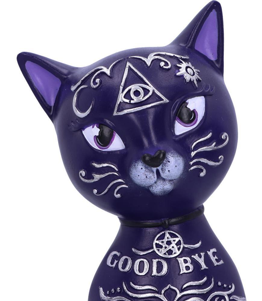 Purple Mystic Kitty 26cm Ouija Cat Figurine | Gothic Gifts