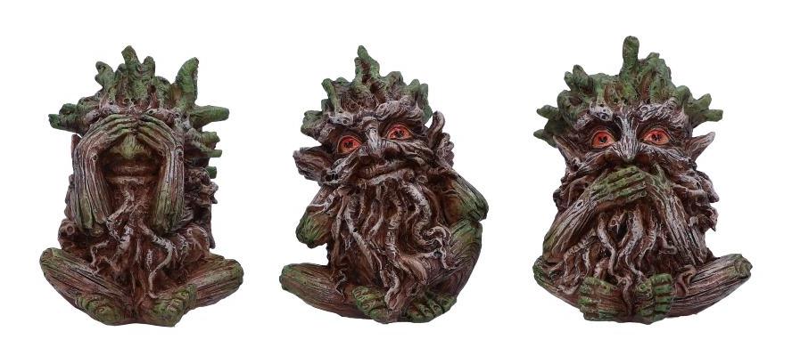 Three Wise Ents Tree Spirit Figurines 10cm | Gothic Gifts
