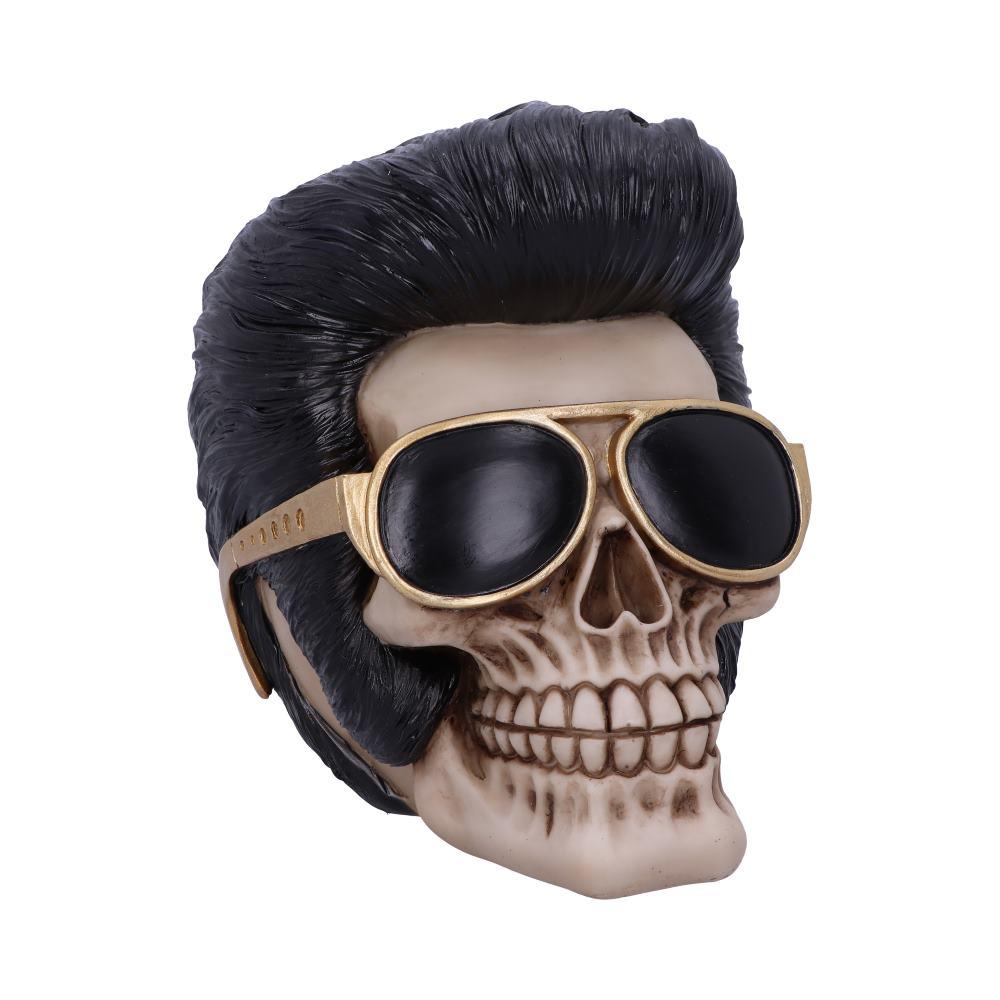Uh Huh The King Elvis Skull Figurine | Gothic Gifts