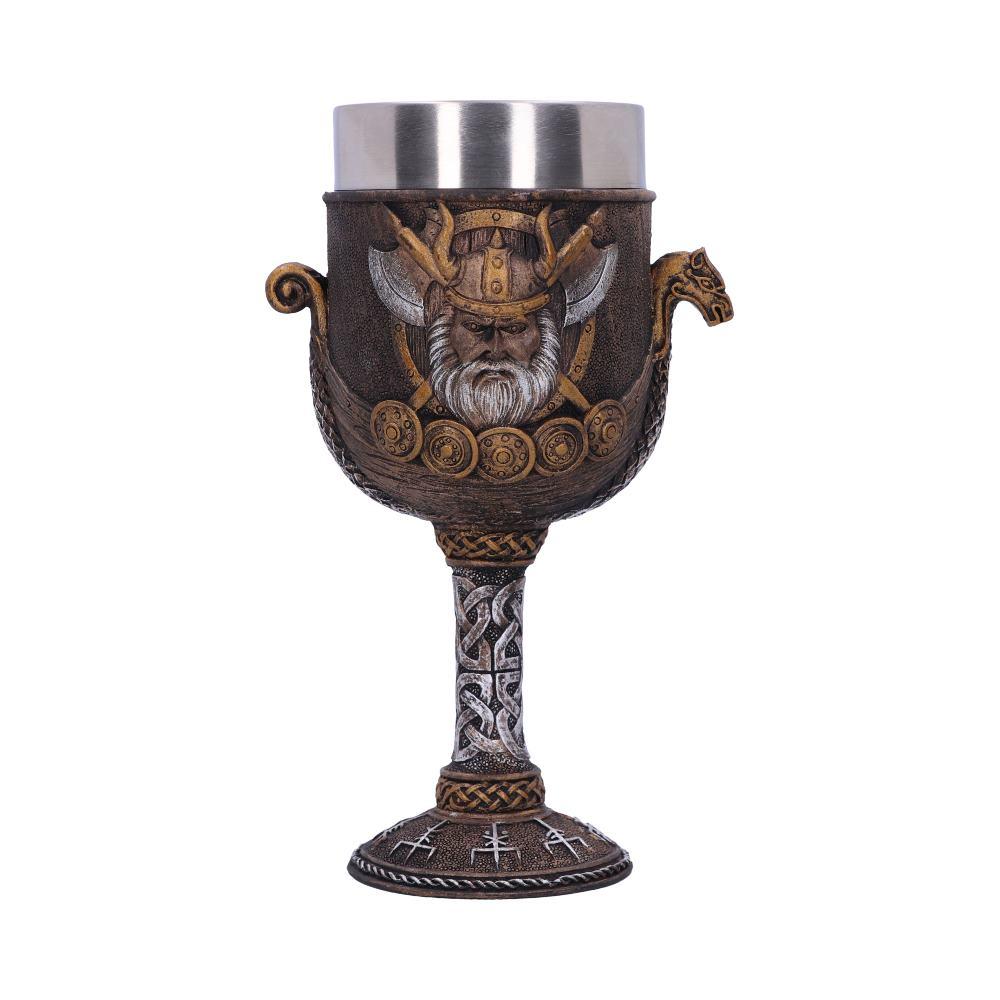 Valhalla Goblet Viking Dragon Boat Wine Glass | Gothic Gifts