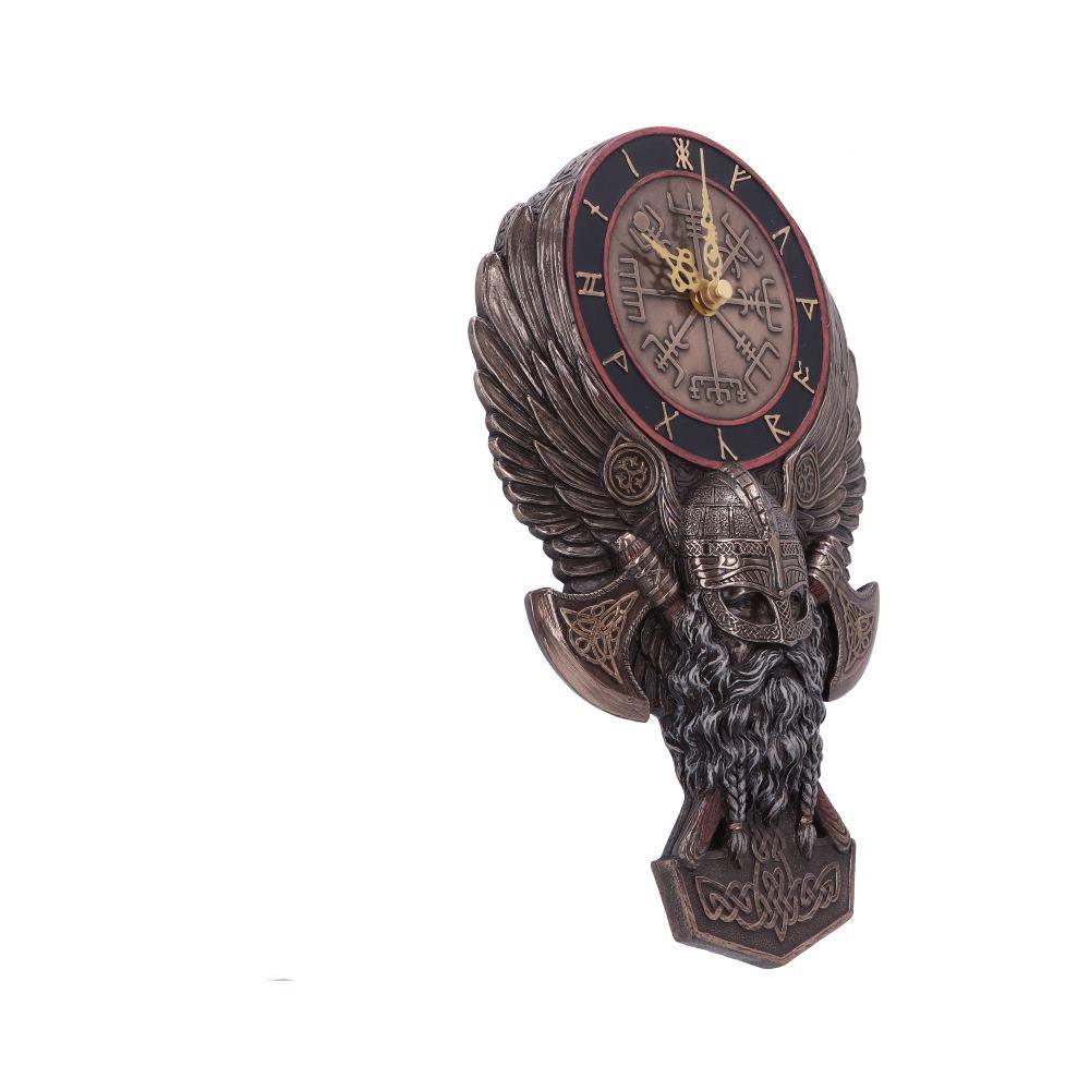 Runic Viking Norse Vegvisir Wall Clock | Bronze Gifts