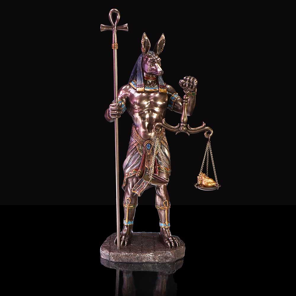 Anubis Guardian of Tombs Bronze Figurine | Gothic Gifts