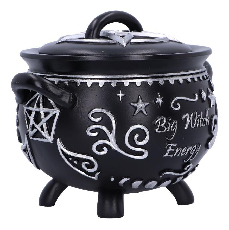 Big Witch Energy Cauldron Box 15.4cm | Gothic Gifts