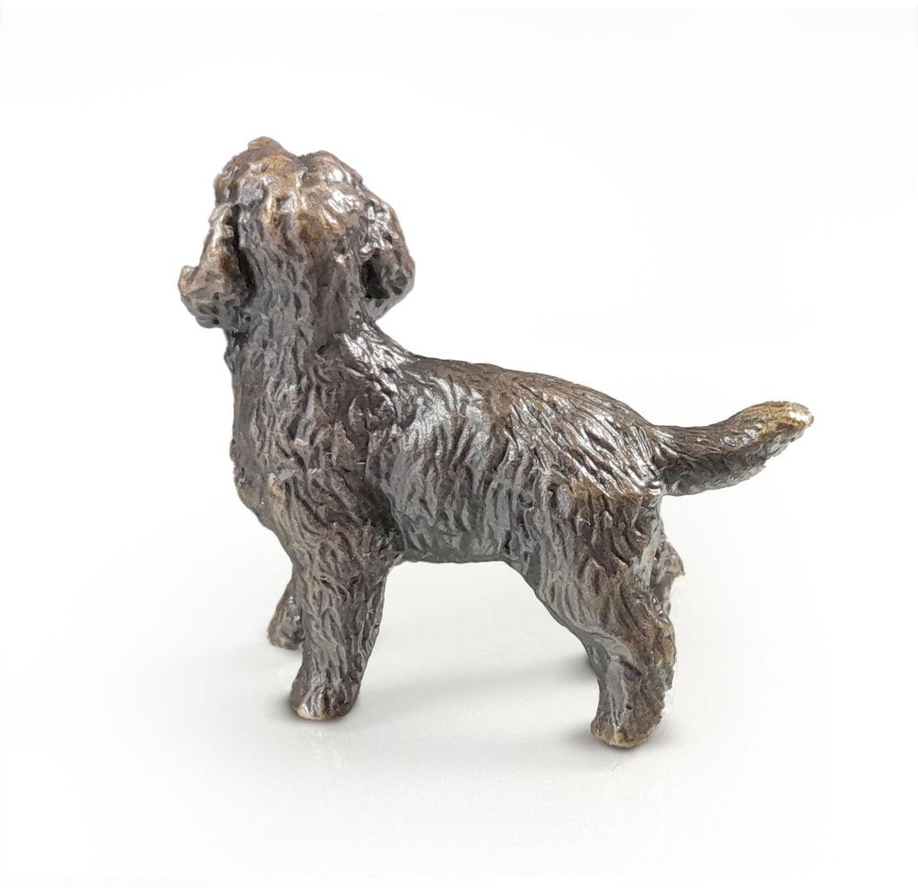 Cockapoo Butler & Peach Bronze Miniature | Bronze Gifts