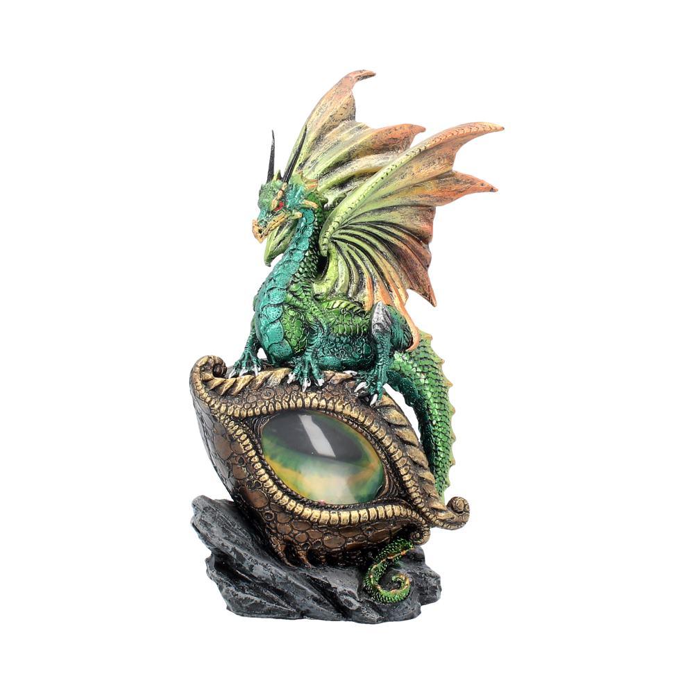 Emerald Green Eye Of The Dragon Light Up Figurine | Gothic Gifts