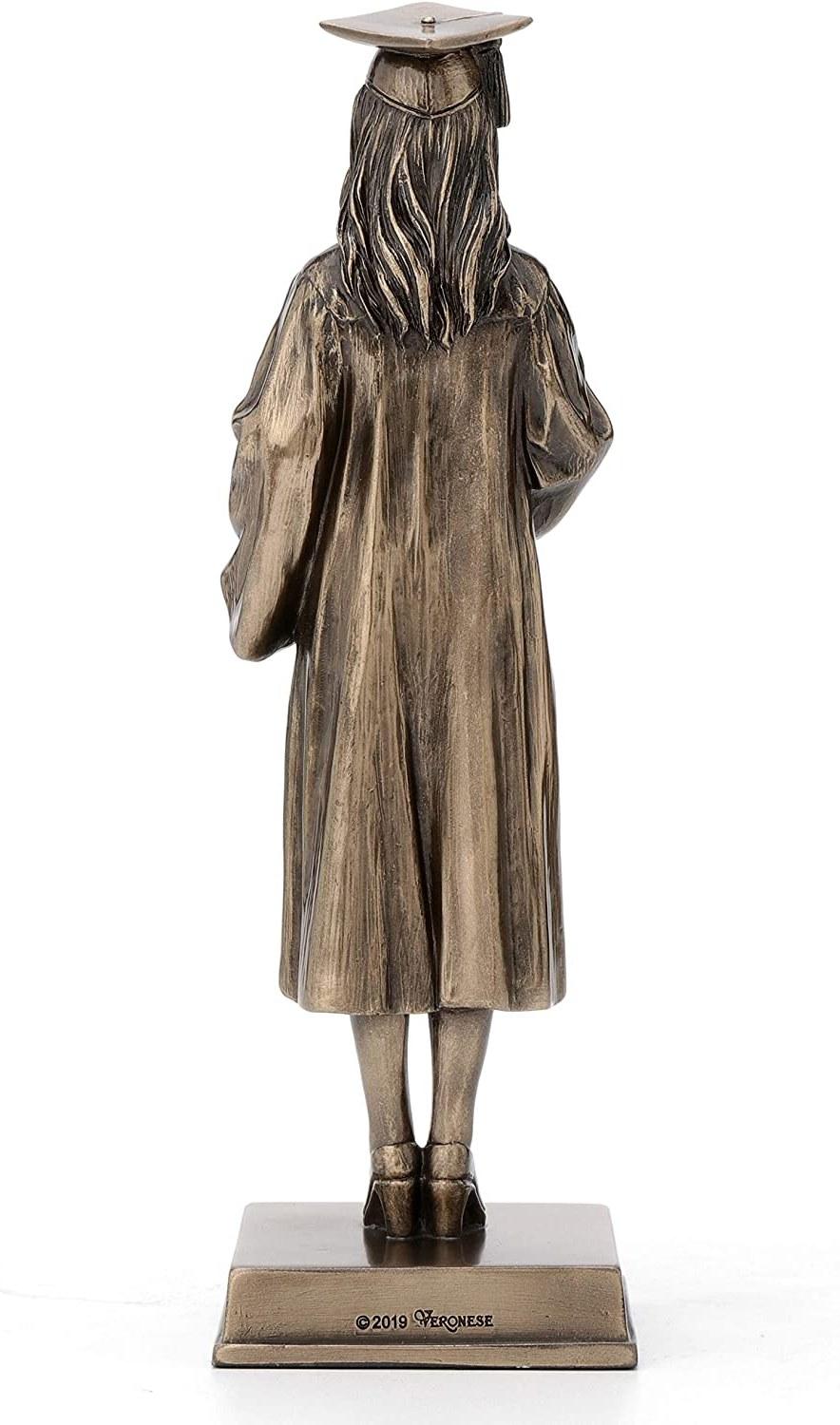Female Graduation Bronze Figurine | Bronze Gifts