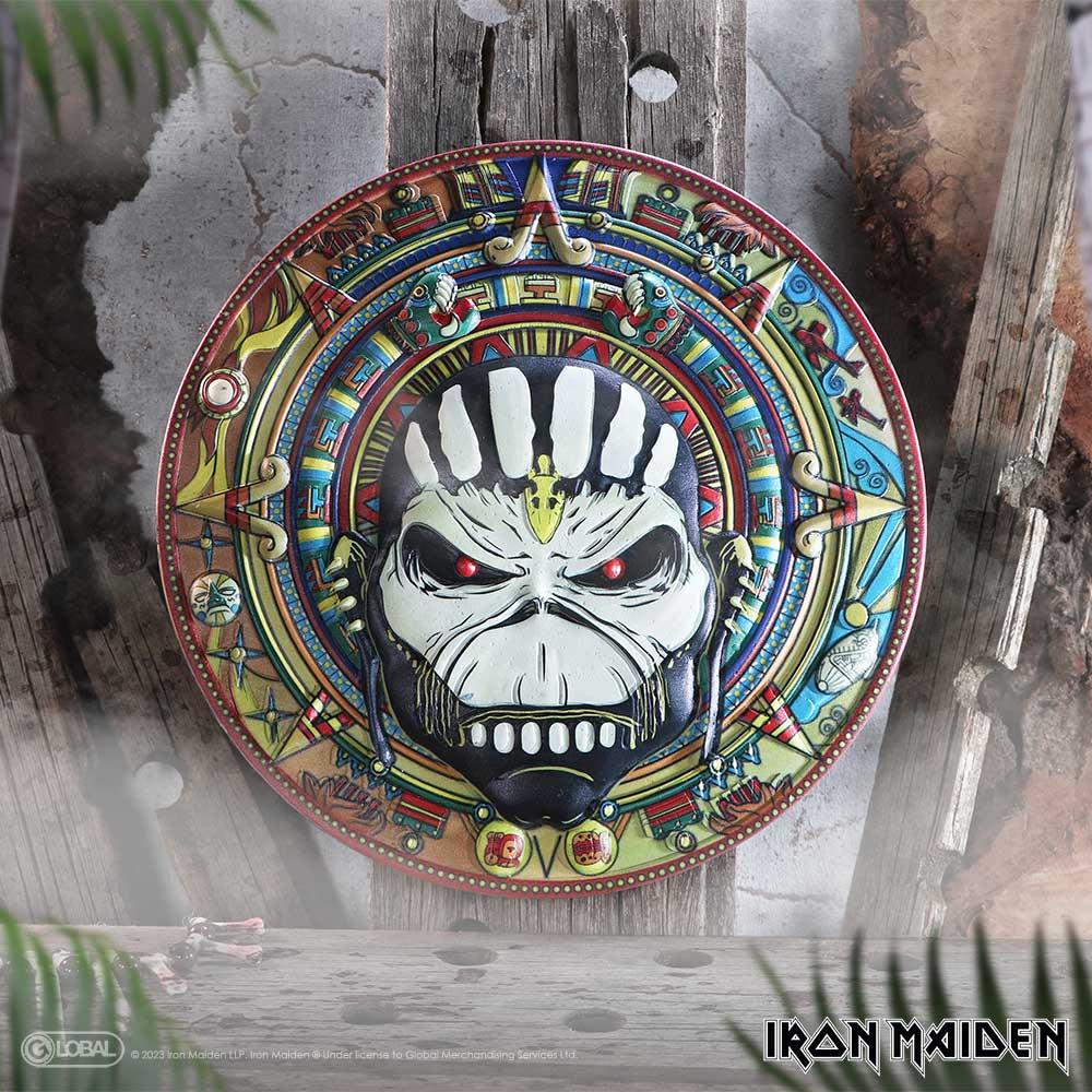 Iron Maiden Book of Souls Tribal Pattern Wall Plaque | Gothic Gifts