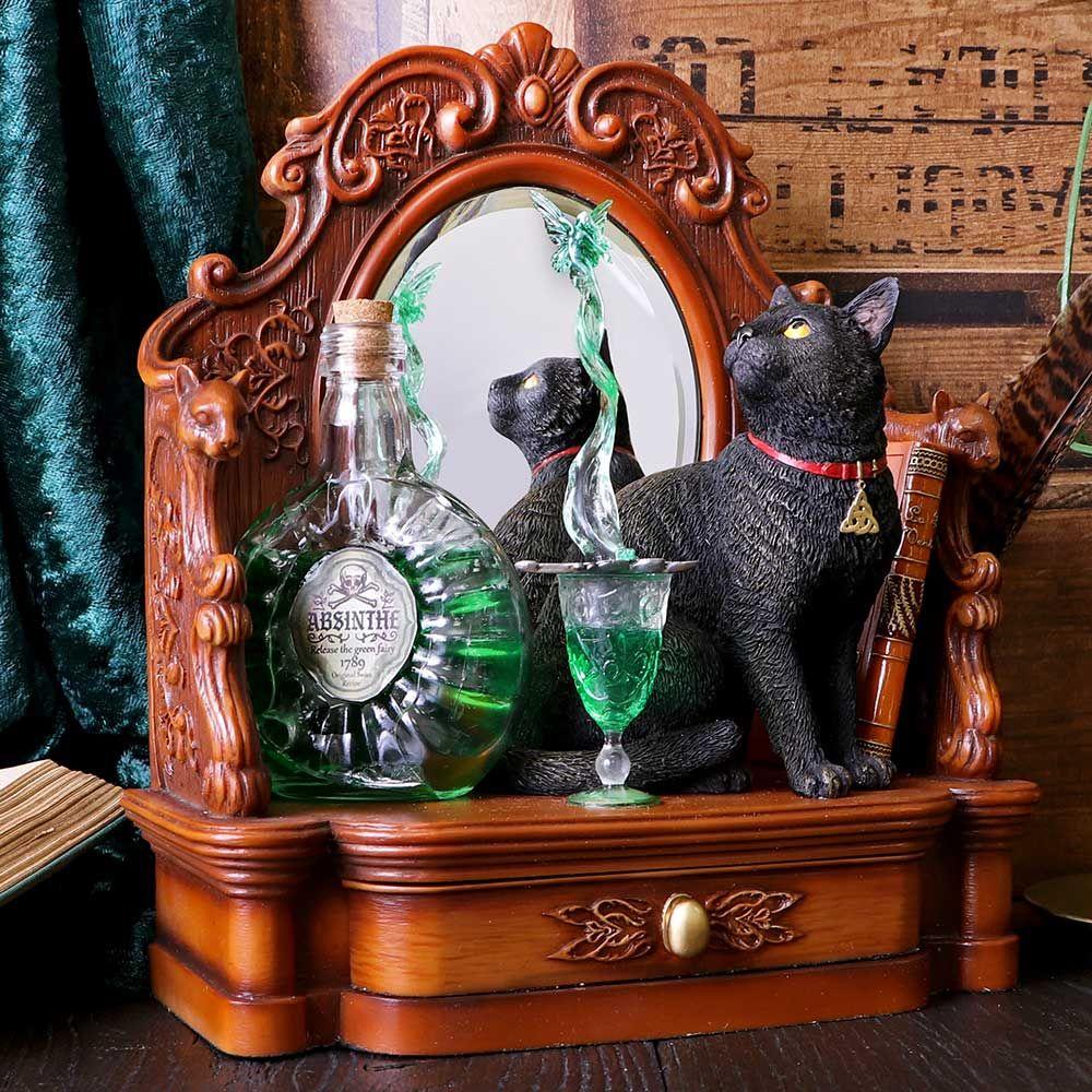 Absinthe Cat and Green Fairy Figurine Lisa Parker | Gothic Gifts