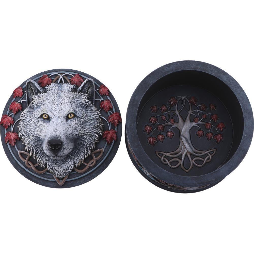 Guardian of the Fall Wolf Trinket Box Lisa Parker | Gothic Gifts