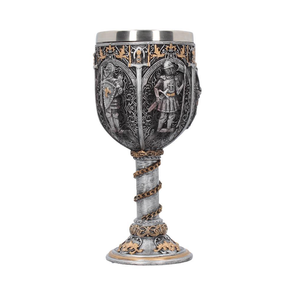 Medieval Knight Chain Wine Goblet | Gothic Gifts