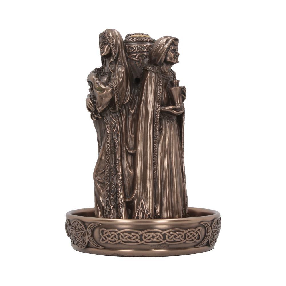 Triple Goddess Backflow Incense Burner 18cm | Gothic Gifts
