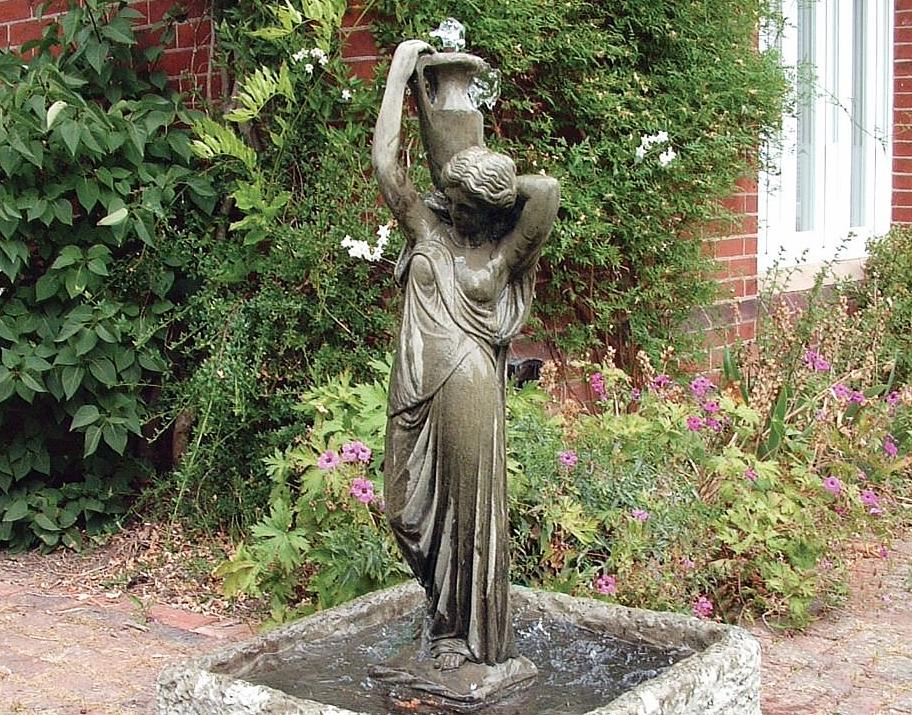 Water Bearer Stone Fountain | Garden Statue Shop
