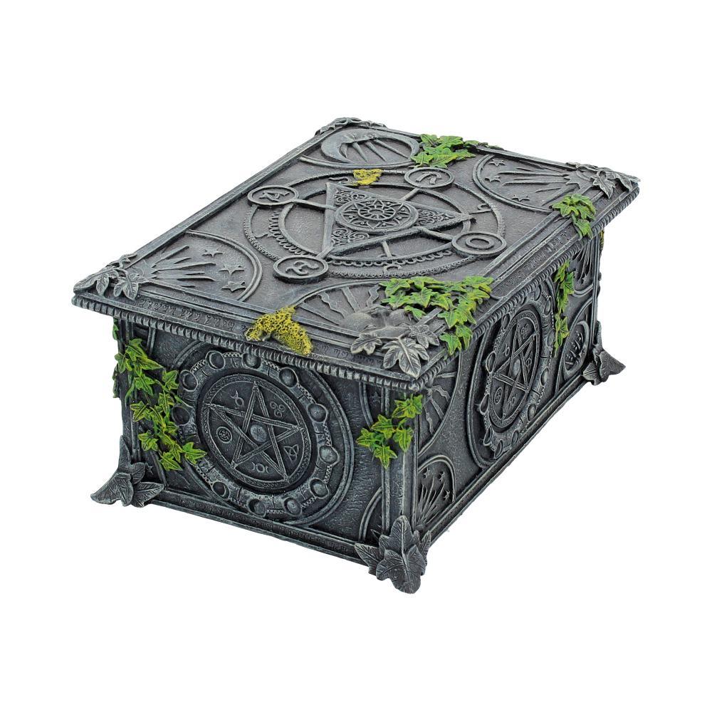 Ivy Covered Wiccan Pentagram Tarot Trinket Box | Gothic Gifts