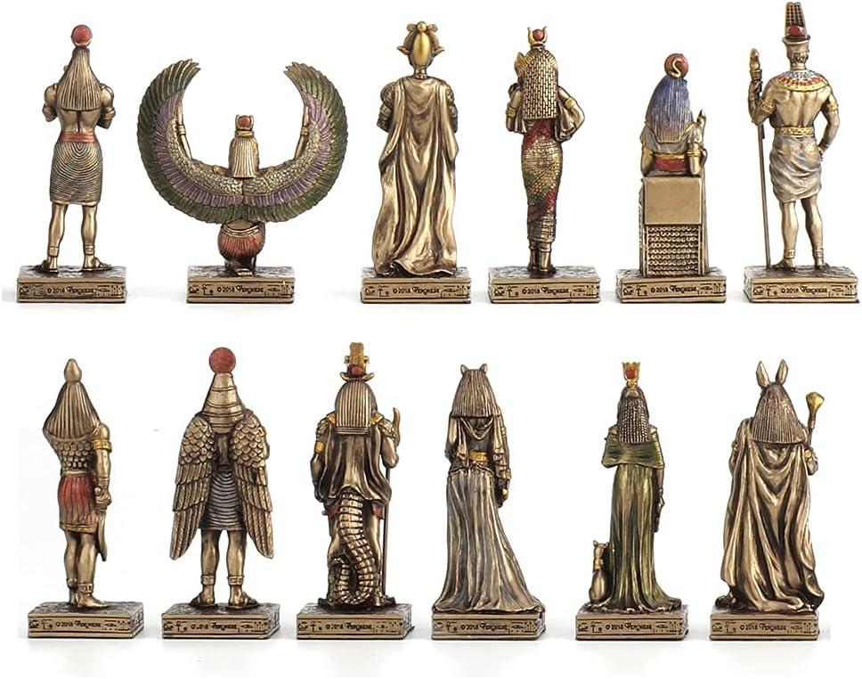 Bronze Egyptian Mythology Miniature Statue Set Veronese Design | Gothic ...