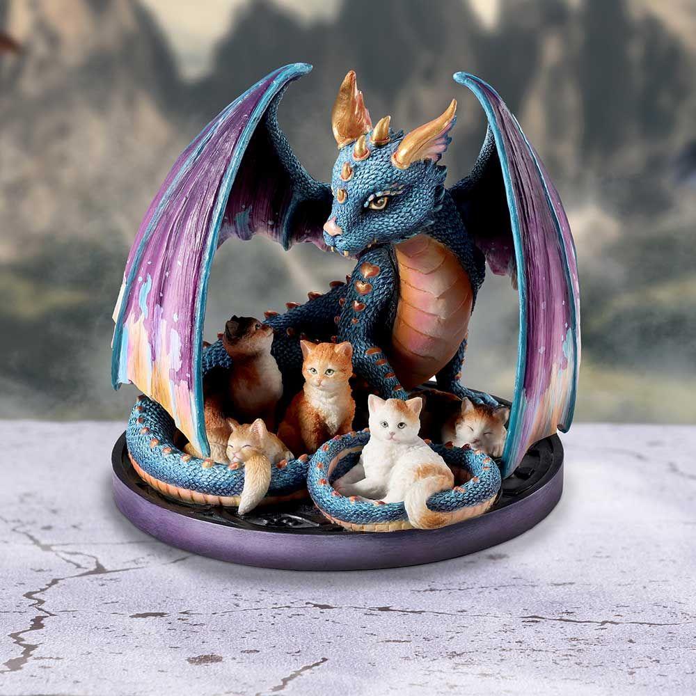 Foster Family Dragon with Kittens by Selina Fenech 12.5cm | Gothic Gifts