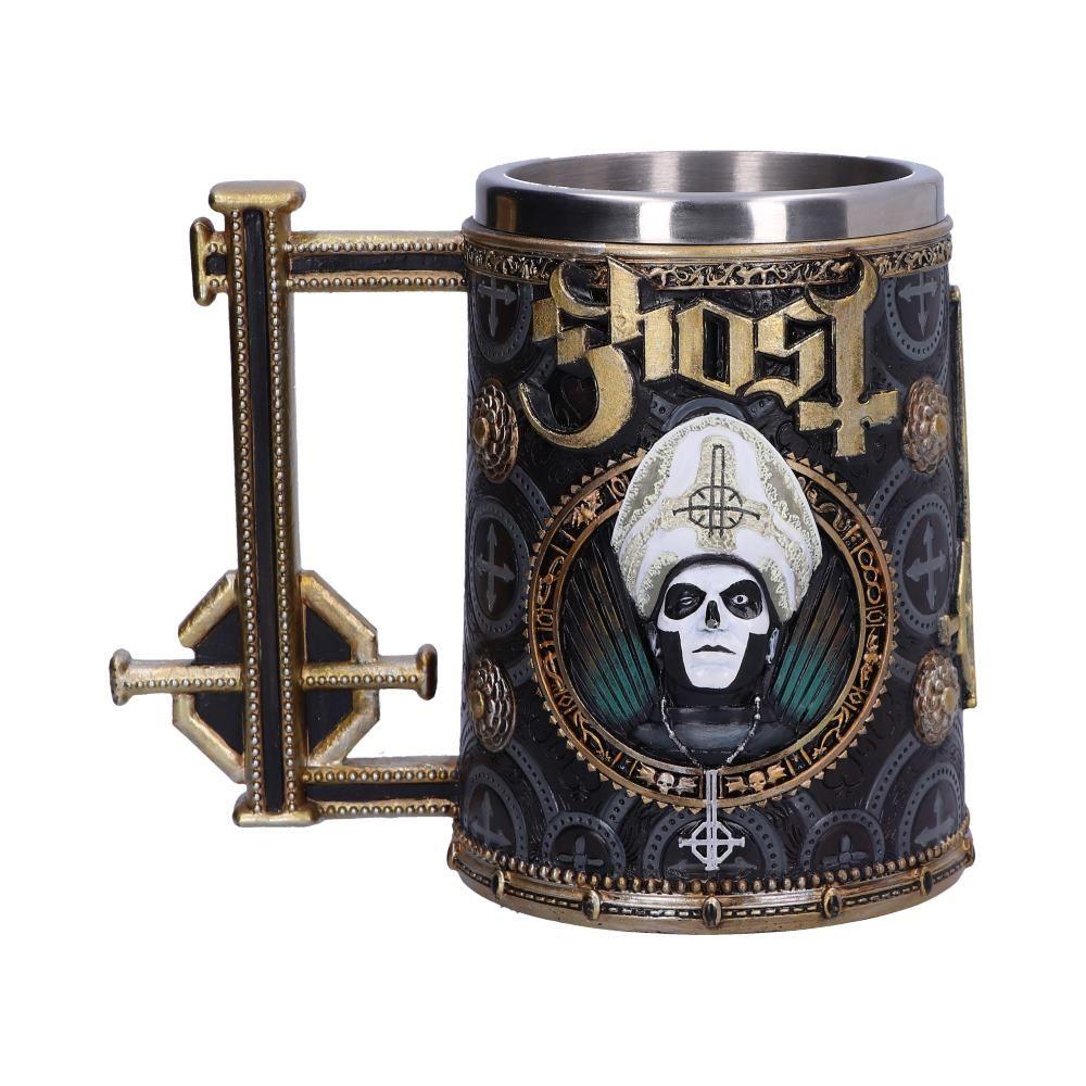 Ghost Papa Emeritus III Gold Tankard Licensed | Gothic Gifts