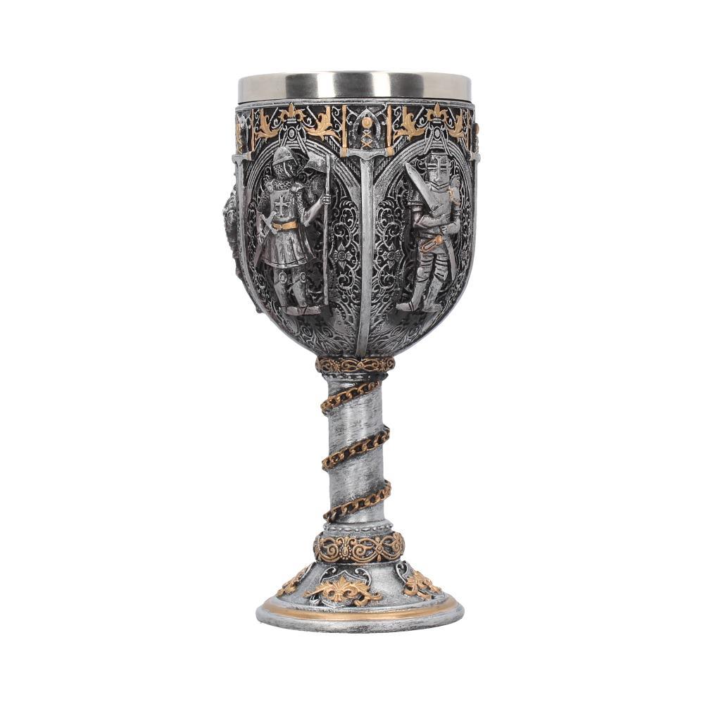 Medieval Knight Chain Wine Goblet | Gothic Gifts