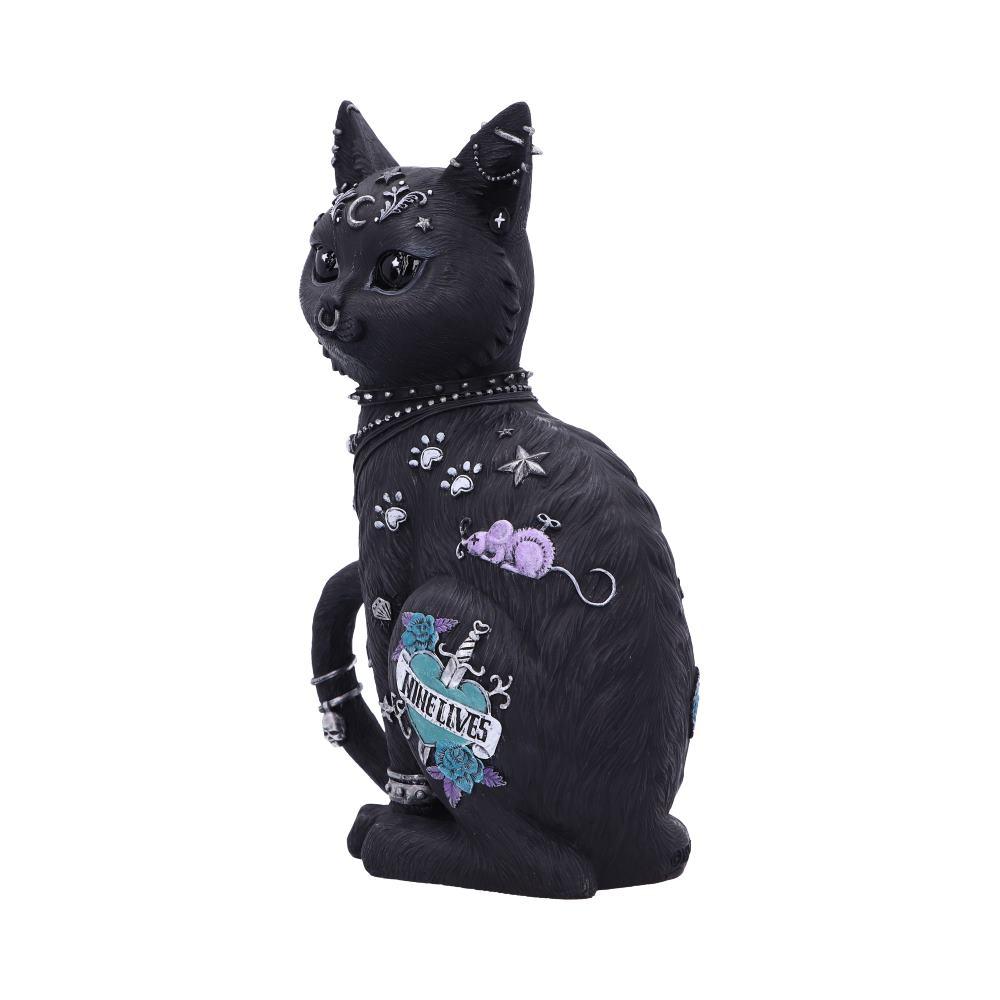 Nine Lives Cat Figurine 22cm | Gothic Gifts