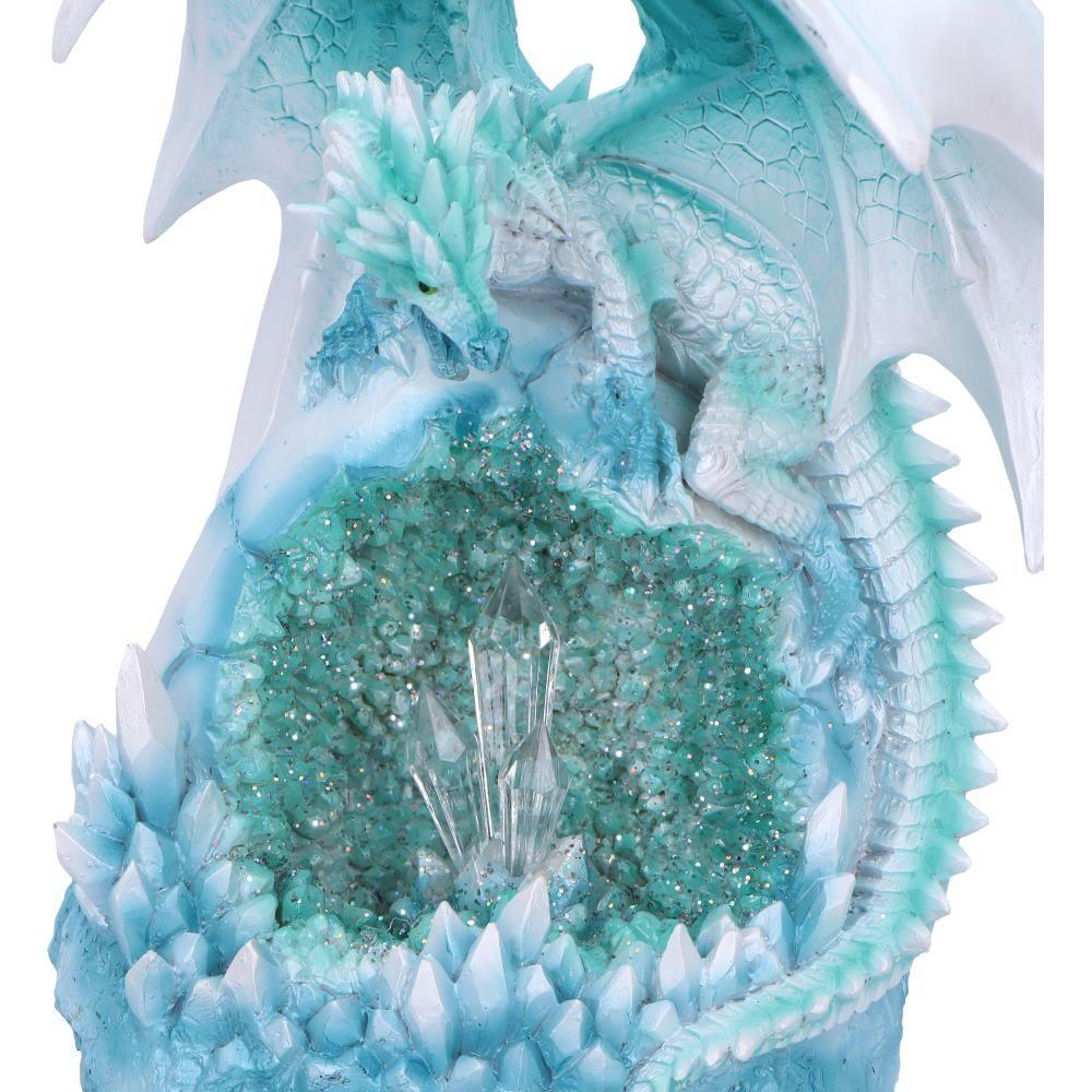 Dragon Geode Ornament Northern Lights Light Up | Gothic Gifts