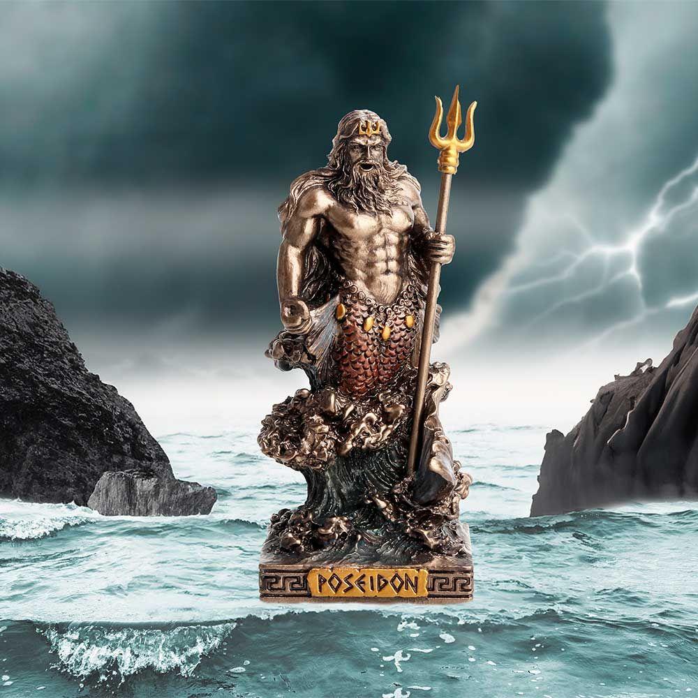 Poseidon Bronze Miniature Statue | Gothic Gifts