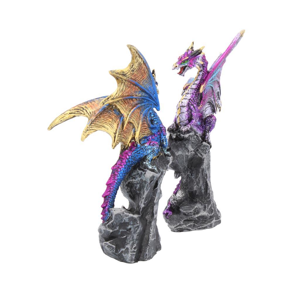 Realm Protectors Figurines Set of Two Fantasy Dragon Crystal Ornaments ...
