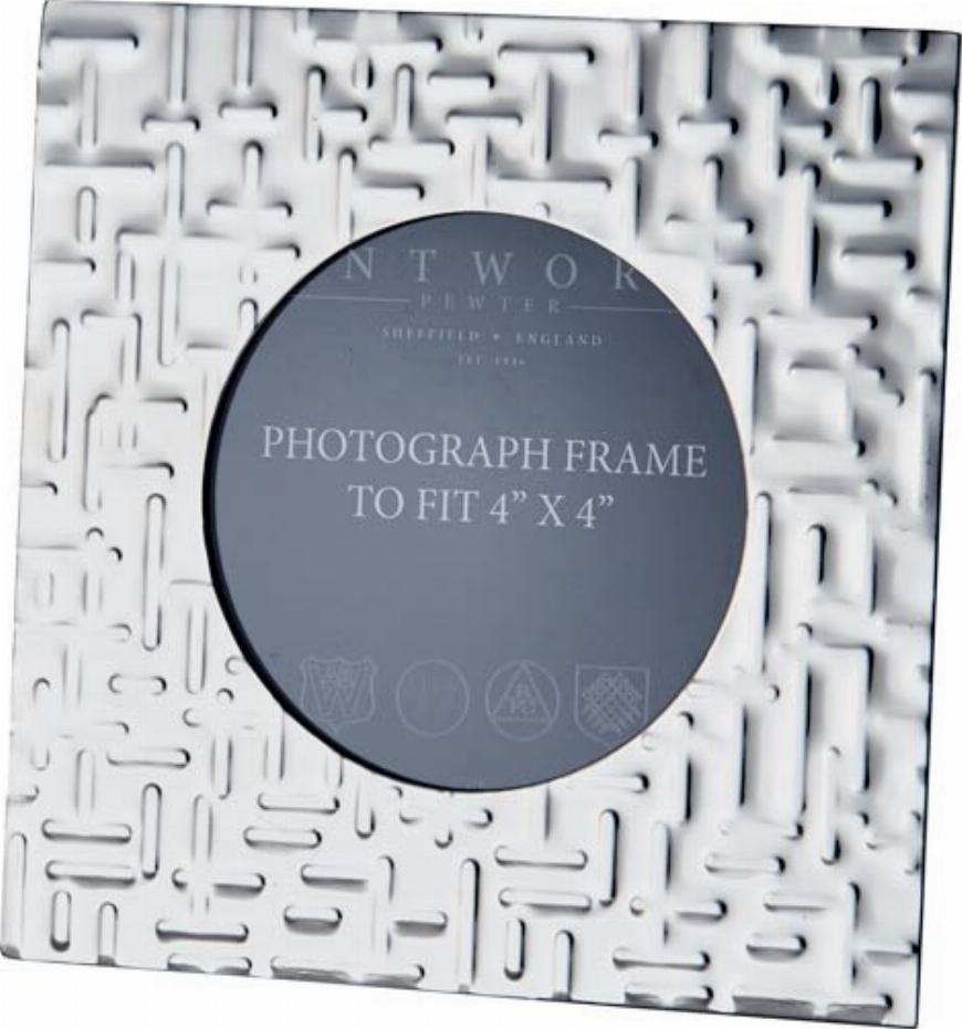 Small metropolitan 4"x4" pewter picture frame (Wentworth Pewter ...