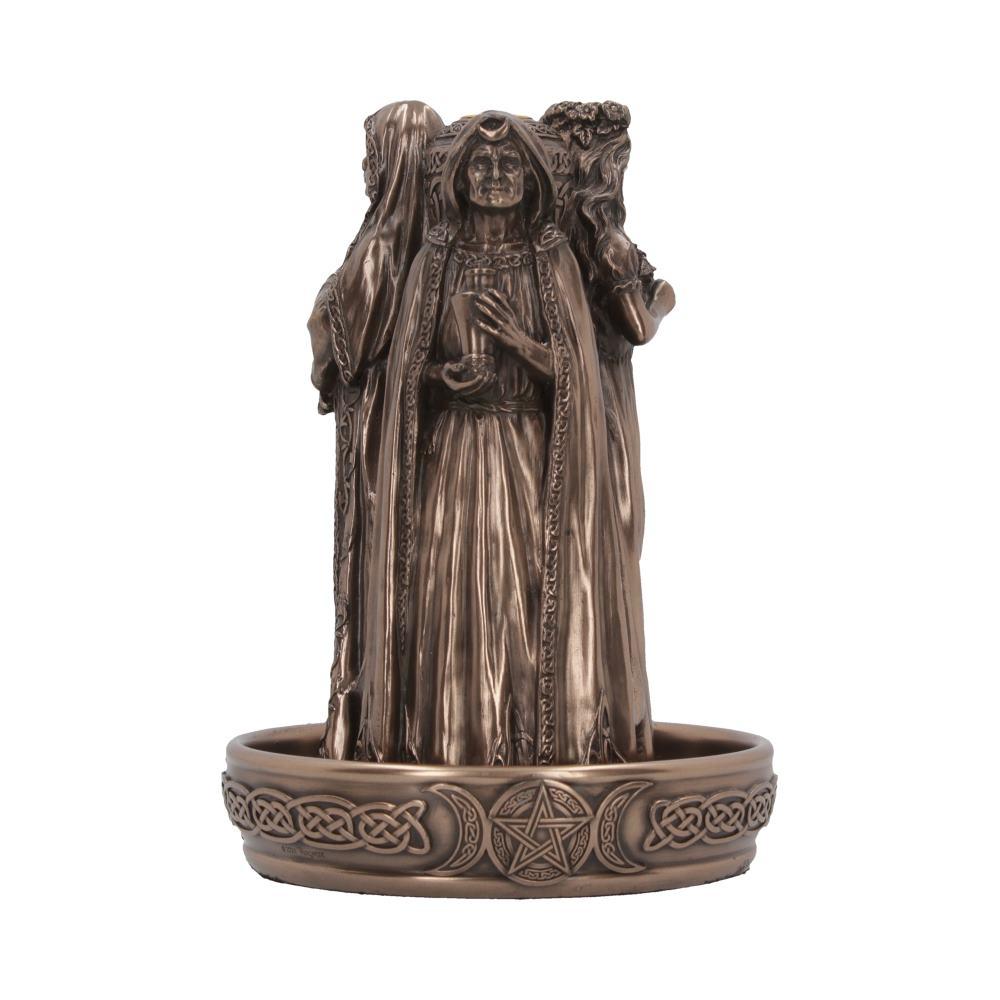 Triple Goddess Backflow Incense Burner 18cm | Gothic Gifts