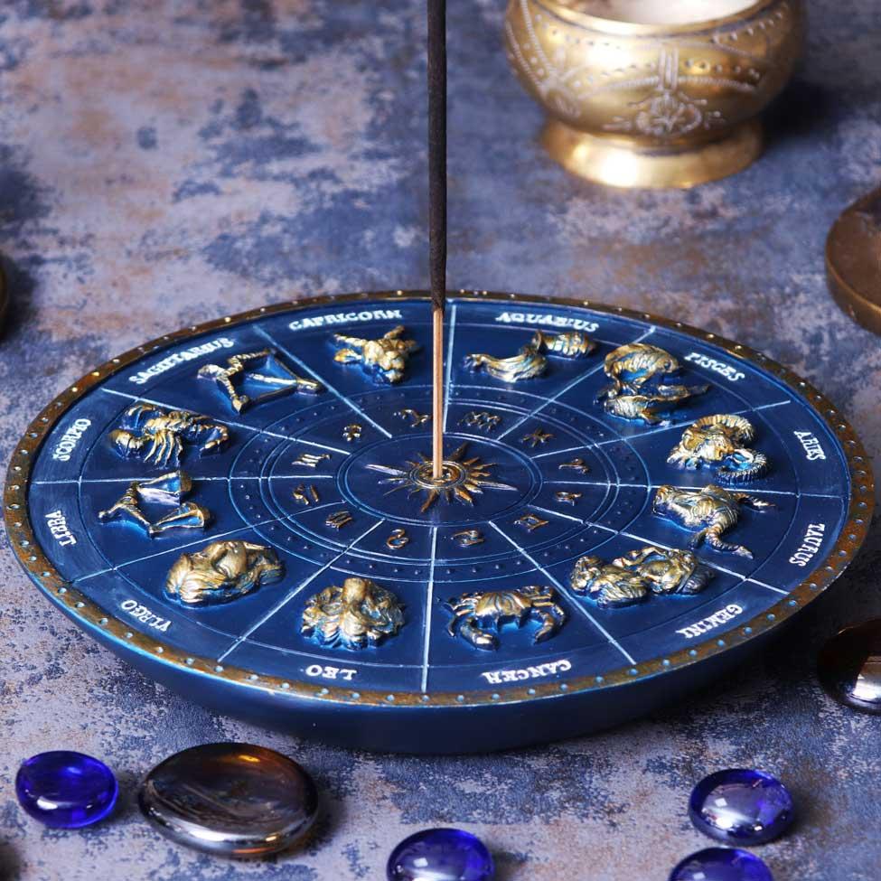 Zodiac Incense Burner 16.5cm | Gothic Gifts