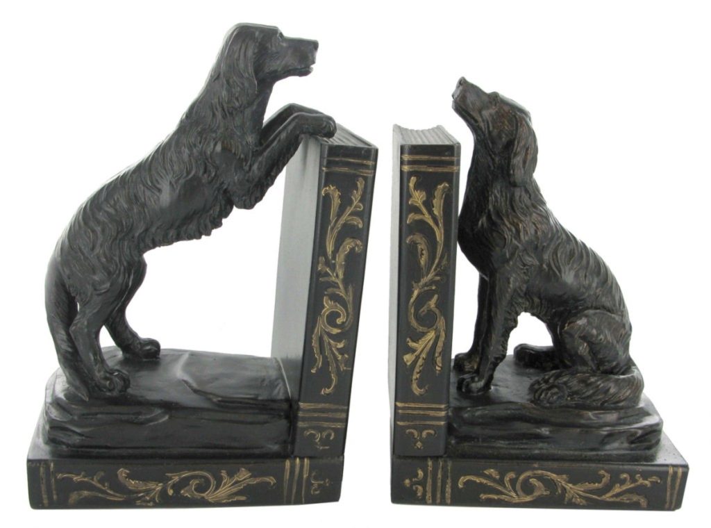 Golden Retriever Bookends Bronze | Bronze Gifts