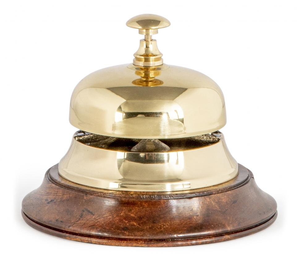 Antique brass desk bell store