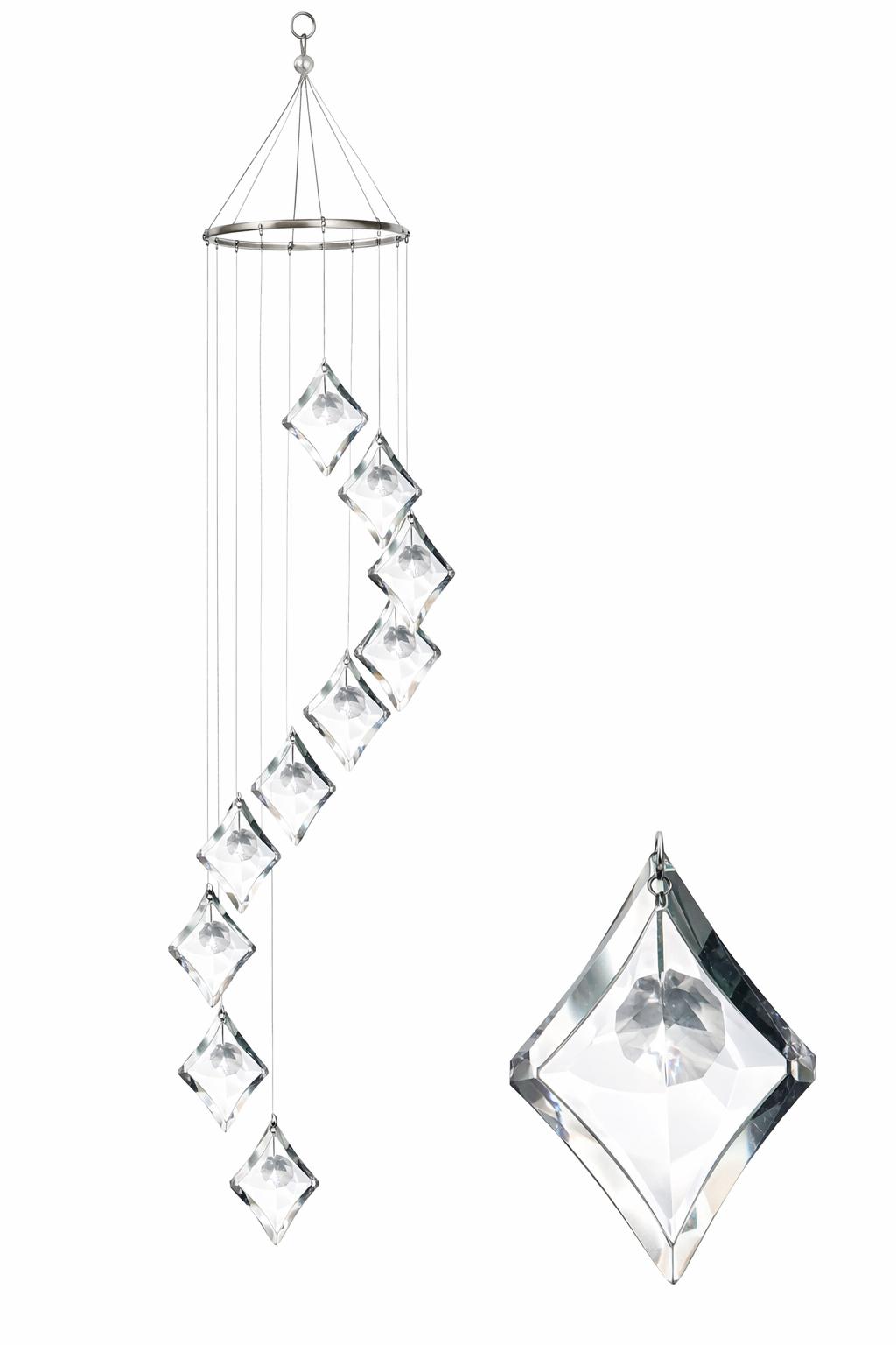 Spiral Sparklers Diamond Suncatcher Windchime | Wind Chimes Corner