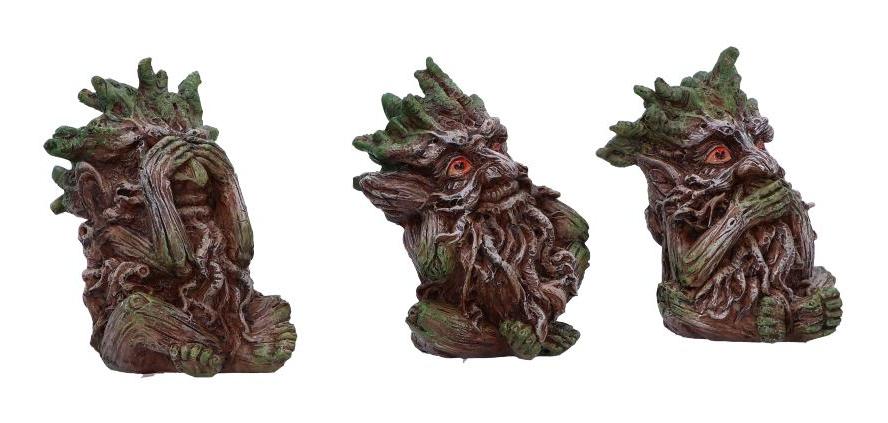 Three Wise Ents Tree Spirit Figurines 10cm | Gothic Gifts
