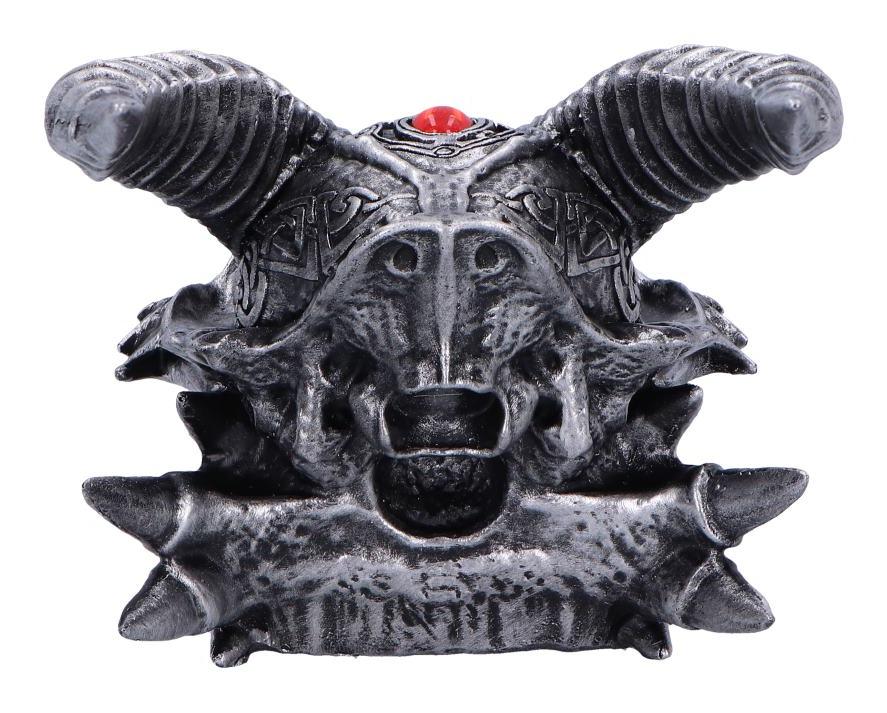 Tribal Flame Dragon Skull Head 21.5cm | Gothic Gifts
