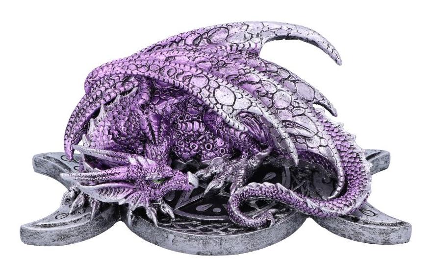 Triple Moon Treasure Dragon Figurine 21.3cm | Gothic Gifts